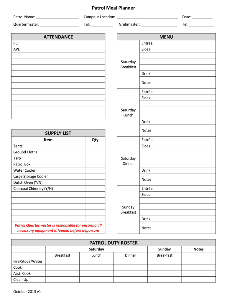 Troop 351 Patrol Menu Planning Worksheet 2020 2022 Fill And Sign Troop 351 Patrol Menu Planning Worksheet 2020 2022 Fill And Sign