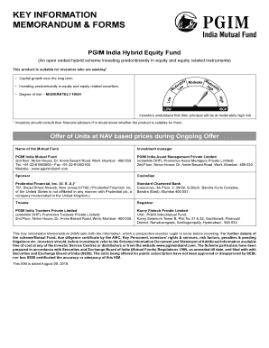 Fillable Online Key Information Memorandum + Application Form Sundaram ...