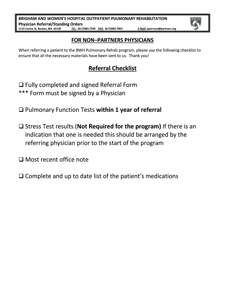 Fillable Online download our Referral Form - Brigham and Women's ...
