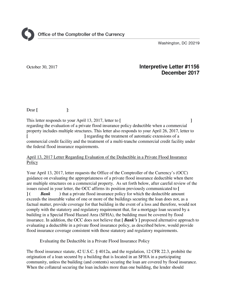 Fillable Online Interpretive Letter 1156 Fax Email Print - pdfFiller