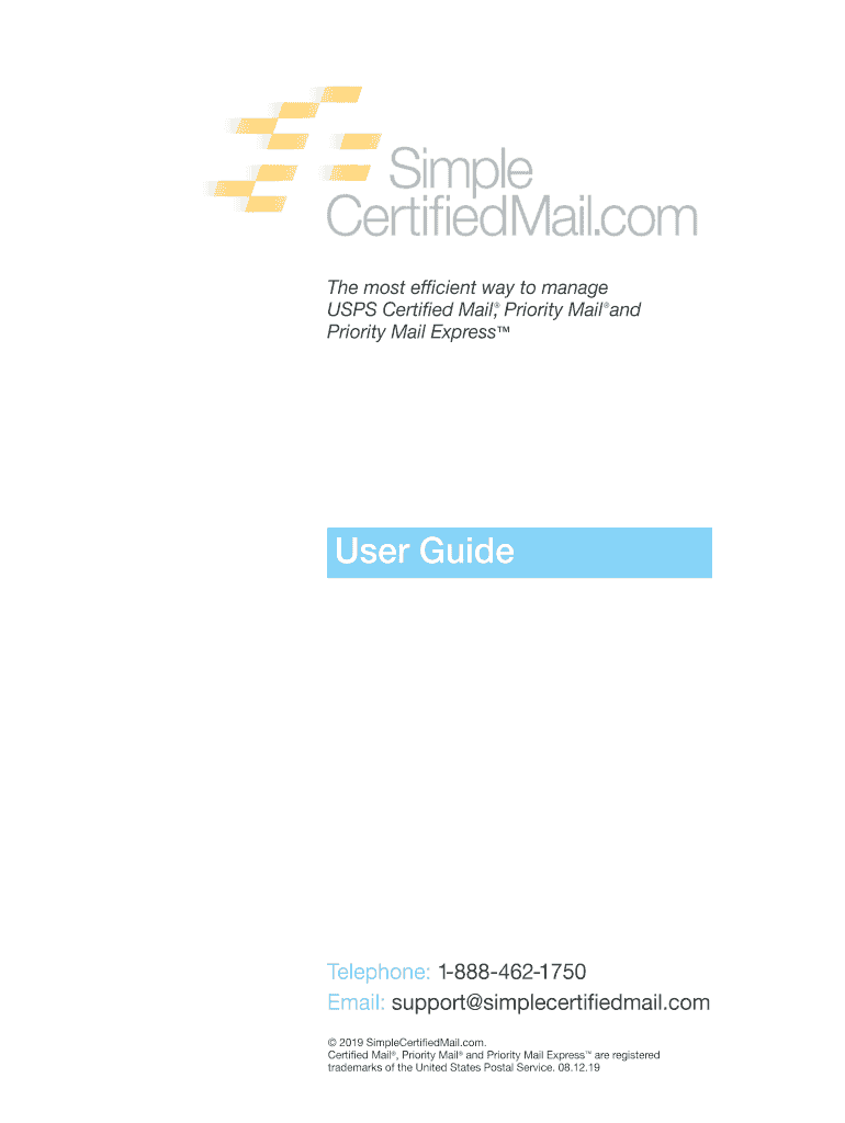 Simple Certified Mail - Fill Online, Printable, Fillable, Blank | pdfFiller