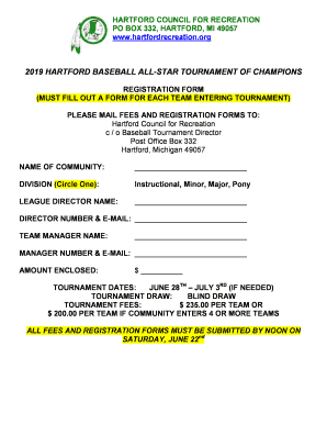 Fillable Online All Star Registration Form.doc Fax Email Print - pdfFiller
