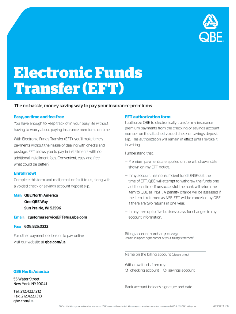 Fillable Online EFT Payment Plans: The Easy Way to Pay Insurance ...