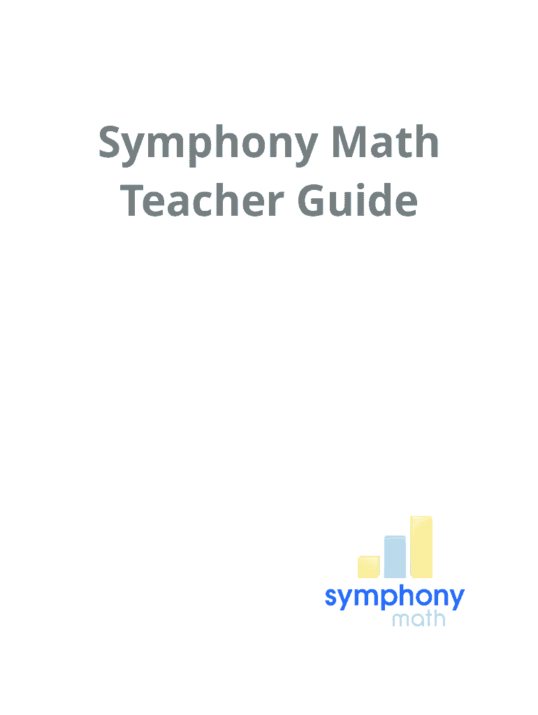 Fillable Online Symphony MathHelp your students connect the BIG ideas ...