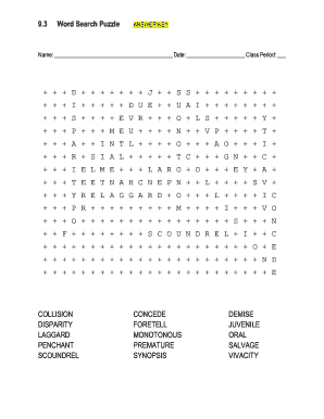 Fillable Online 9.3 Word Search Puzzle - Student Handouts Fax Email ...