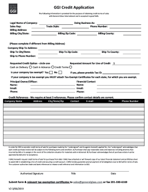 Fillable Online CREDIT APPLICATION and CUSTOMER INFORMATION FORM Fax ...