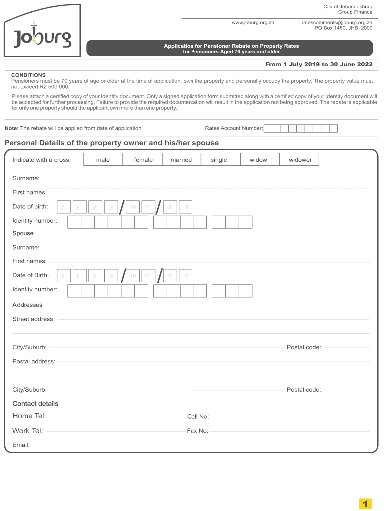 Fillable Online rcci co 70+ Pensioner Form.cdr Fax Email Print - pdfFiller