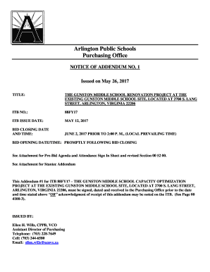 Fillable Online Fully Executed Contract - Arlington Public Schools Fax ...