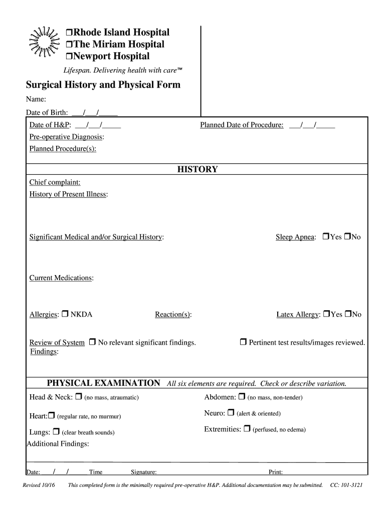 Fillable Online About The Miriam HospitalLifespan The Miriam Hospital ...