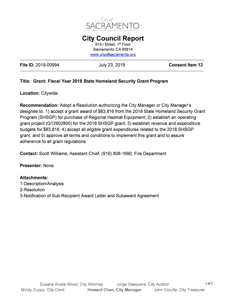 Fillable Online Affidavit of Posting - City of Sacramento Records ...