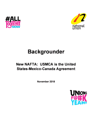 Usmca Agreement - Fill Online, Printable, Fillable, Blank | pdfFiller