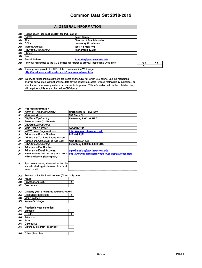 Fillable Online enrollment northwestern Washington University in St ...
