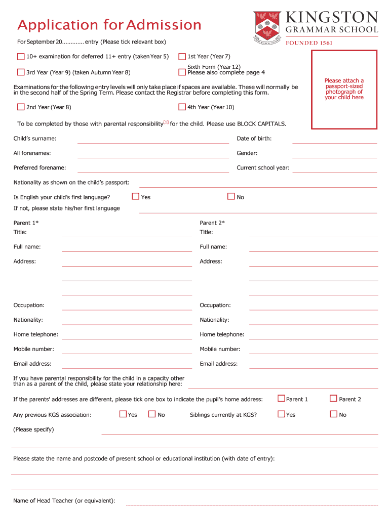 Fillable Online entry (Please tick relevant box) Fax Email Print ...