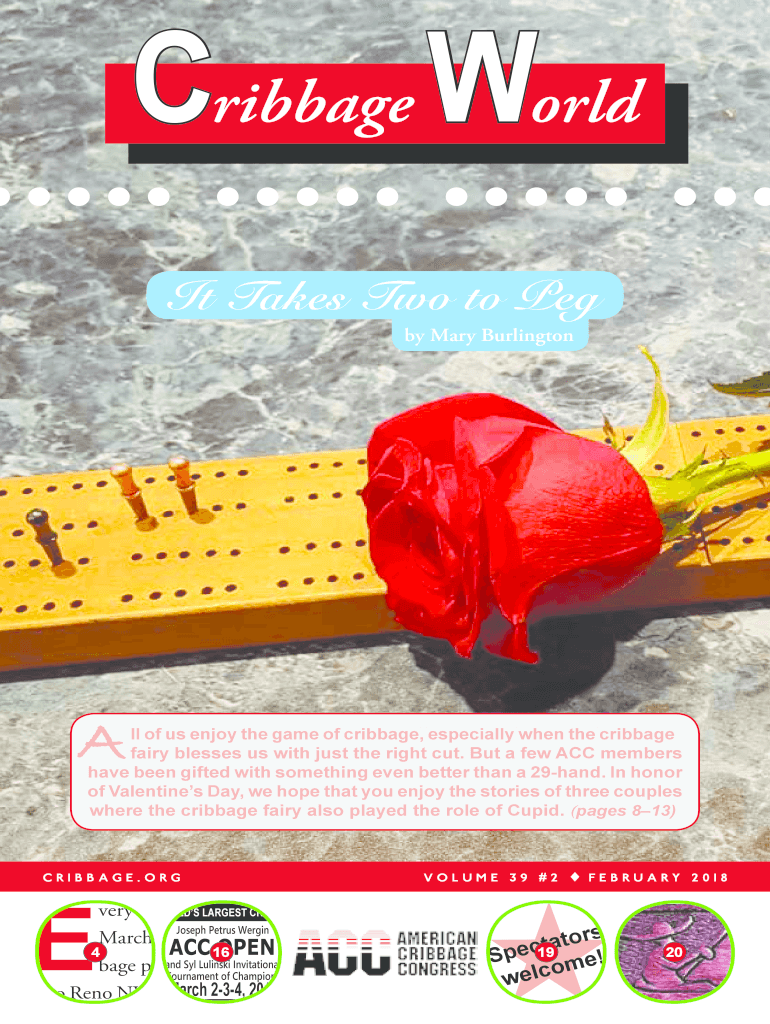 Fillable Online Cribbage tournament brings nation's best players to ...