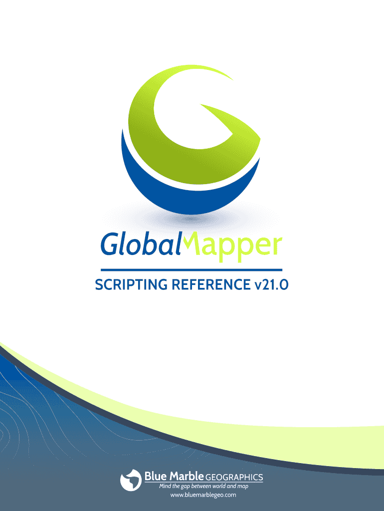 Fillable Online Global Mapper Scripting Reference - Blue Marble ...