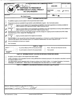 Fillable Online Privacy Act Request Guide - NRC Fax Email Print - pdfFiller