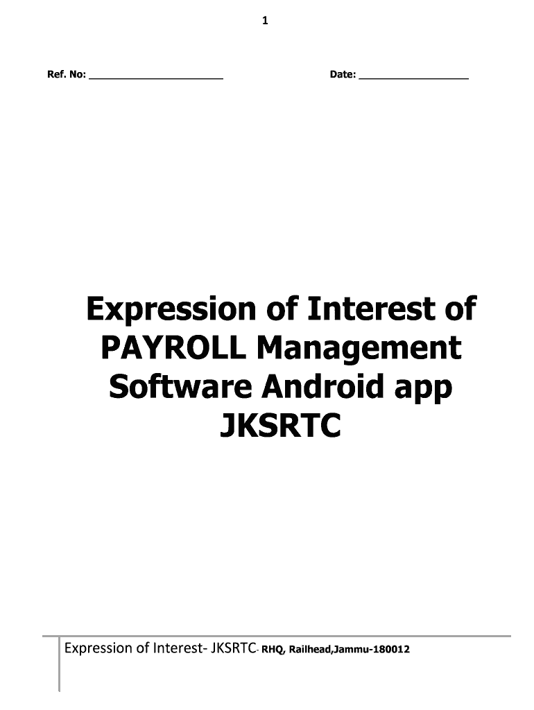 Fillable Online EOI of EPMS-Employee payroll management system - JKSRTC ...