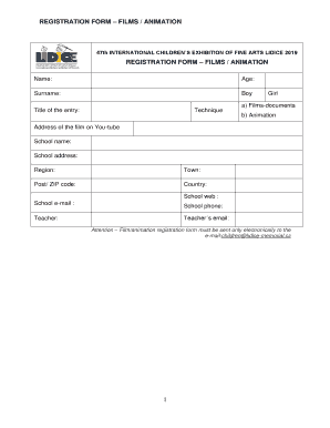 Fillable Online REGISTRATION FORM FILMS / ANIMATION - mdvv-lidice.cz ...