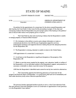 Fillable Online ORDER OF APPOINTMENT OF Fax Email Print - pdfFiller