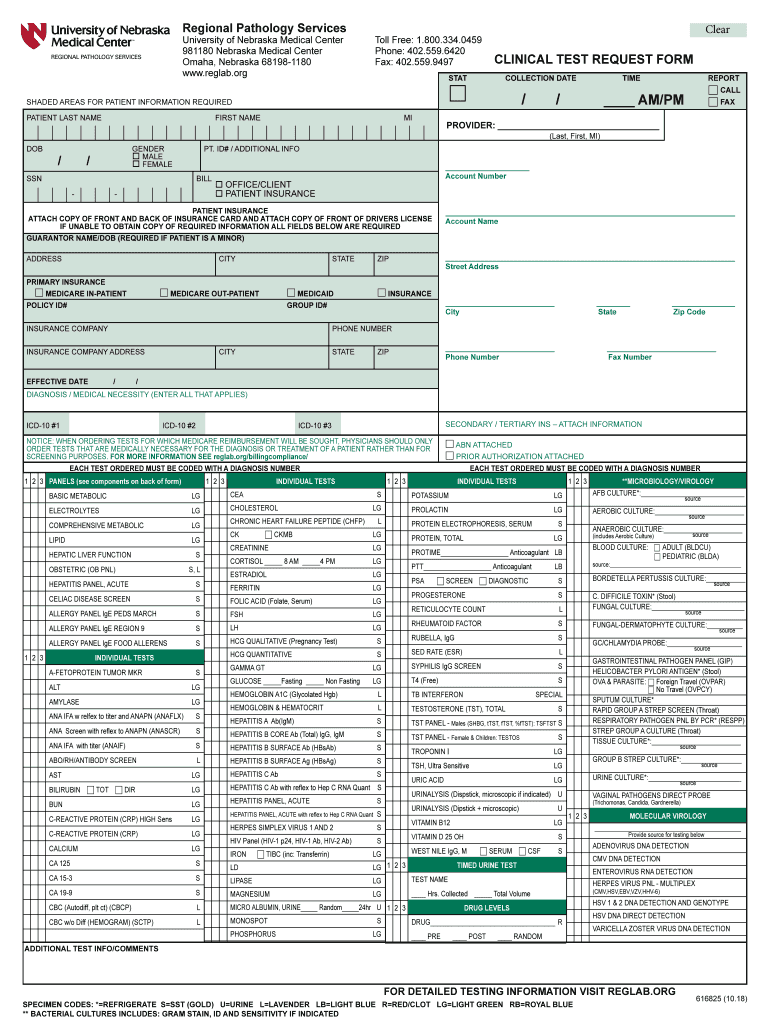 Fillable Online Regional Pathology ServicesPathology and Microbiology ... Fax Email Print ...