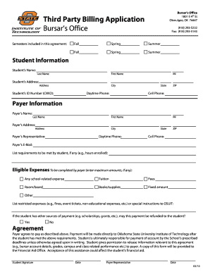 Fillable Online Third Party Billing Application Fax Email Print - pdfFiller