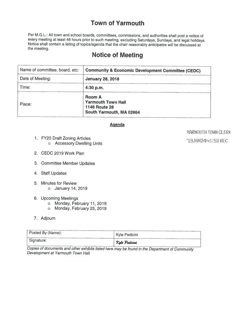 Fillable Online Open Counter Zoning PortalTown of Yarmouth, MA - Official ... Fax Email Print ...