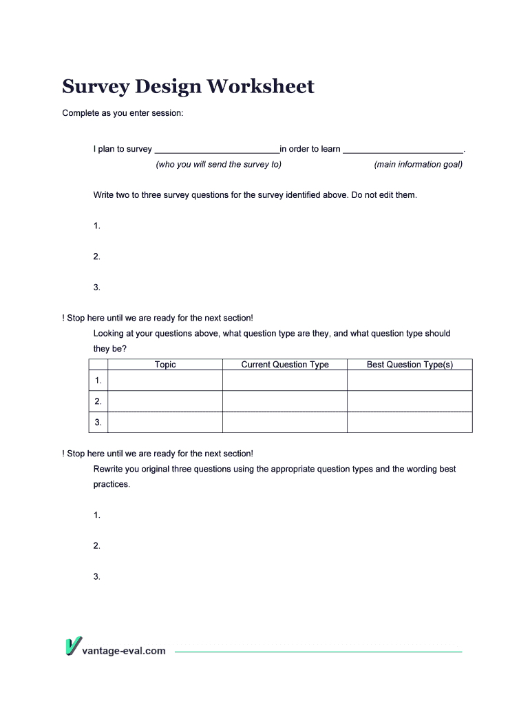 Fillable Online Survey Design Software : Design A Successful Survey ...