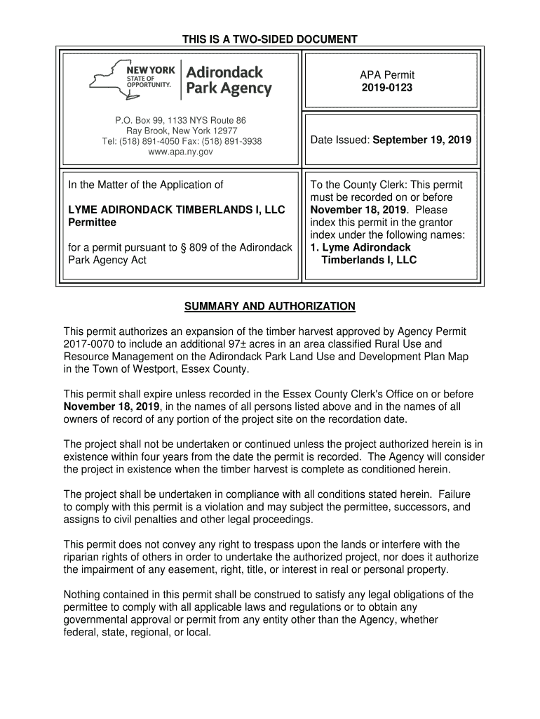 Fillable Online apa ny APA Permit Fax Email Print - pdfFiller