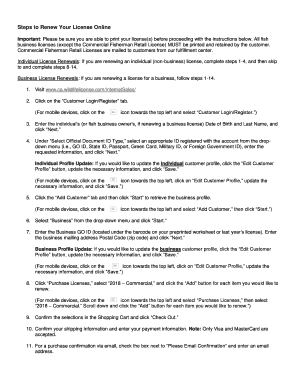 Fillable Online Steps to Renew Your License Online Fax Email Print ...