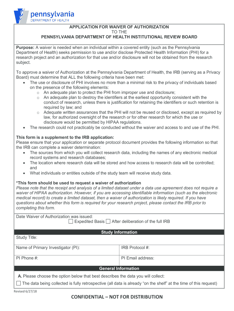 Fillable Online Waiver of Authorization.docx Fax Email Print - pdfFiller