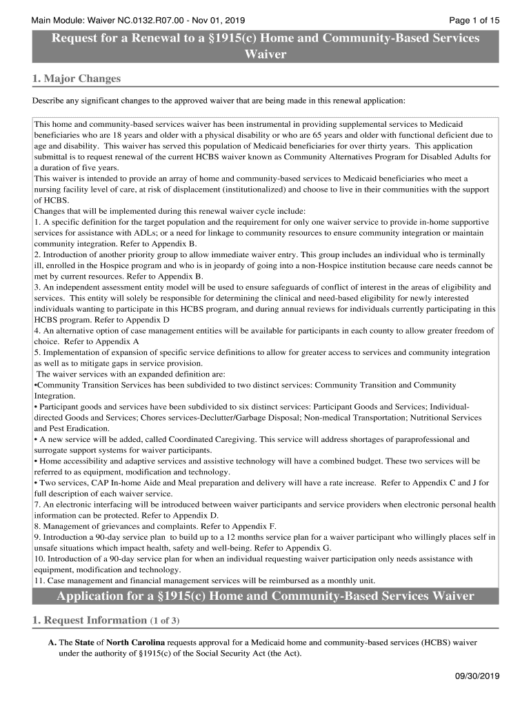 Fillable Online Application for 1915(c) HCBS Waiver - New York State ...