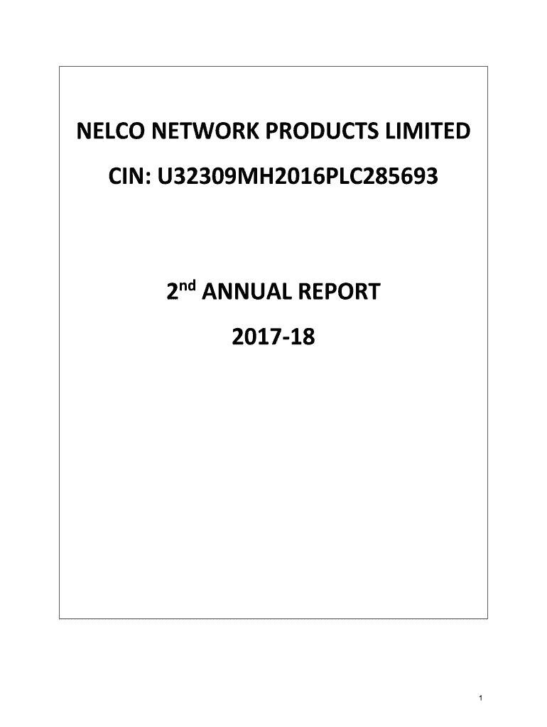 Fillable Online Nelco Network Products Limited - Financial Reports ...