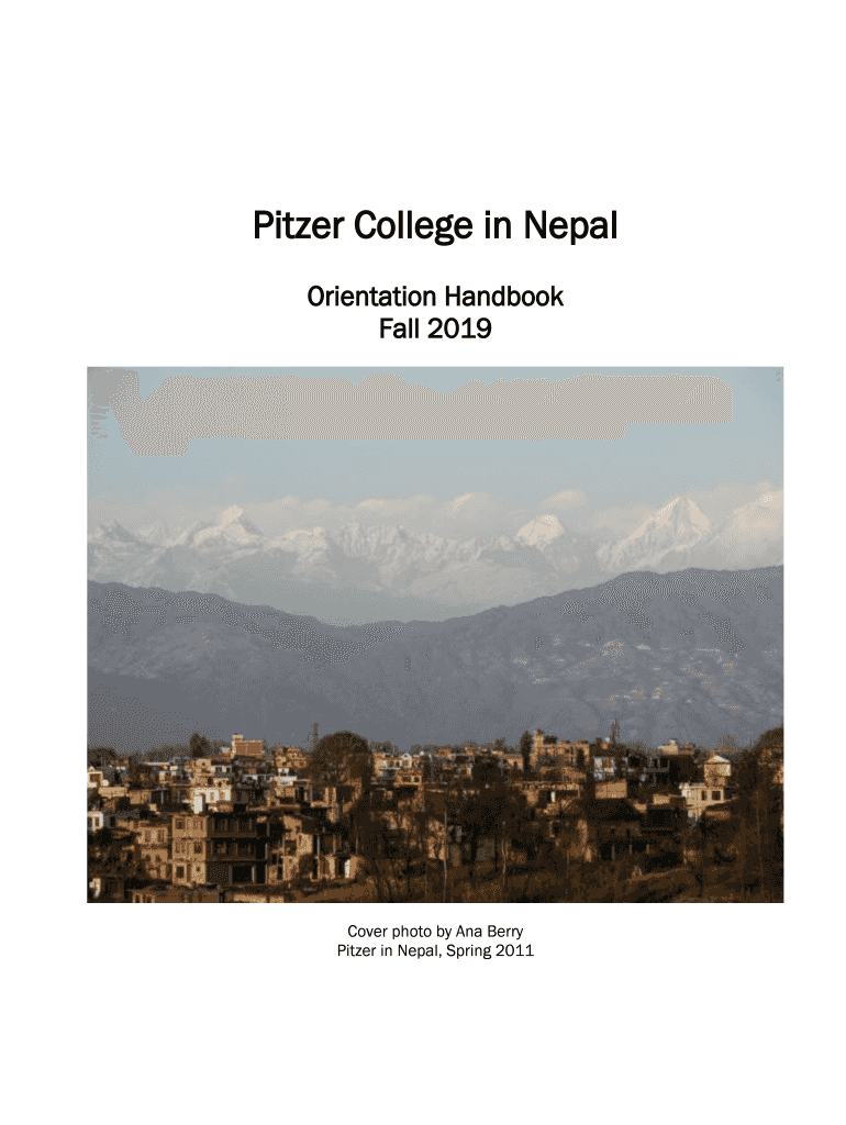 Fillable Online Acceptance Forms for Pitzer Students - Nepal ... - Pitzer College Fax Email ...