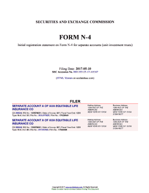 Fillable Online SEC Form N-4 - Investopedia Fax Email Print - pdfFiller