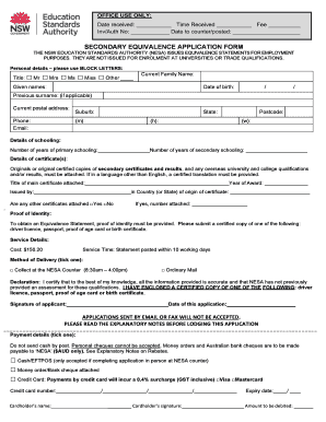 Fillable Online THE NSW EDUCATION STANDARDS AUTHORITY (NESA) ISSUES ...