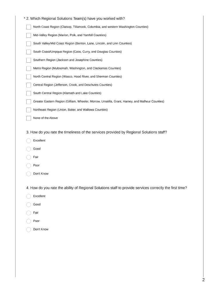 Fillable Online State of Oregon: CBC - Survey Process Fax Email Print ...