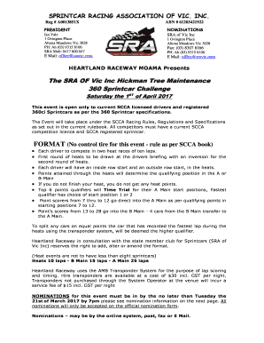 Fillable Online The SRA OF Vic Inc Hickman Tree Maintenance 360 ...