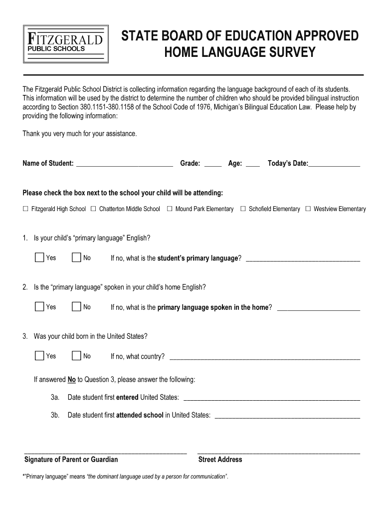 Fillable Online fitz k12 mi ED School Climate Surveys - US Department ...