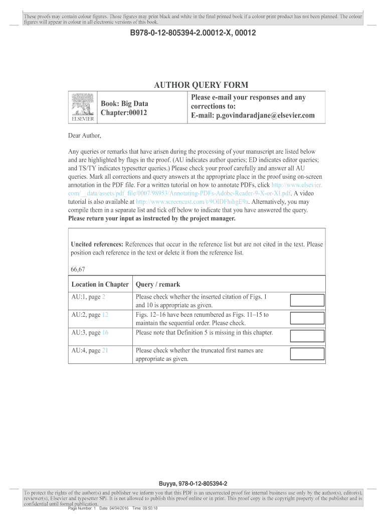 Fillable Online These proofs may contain colour figures. Those figures ...