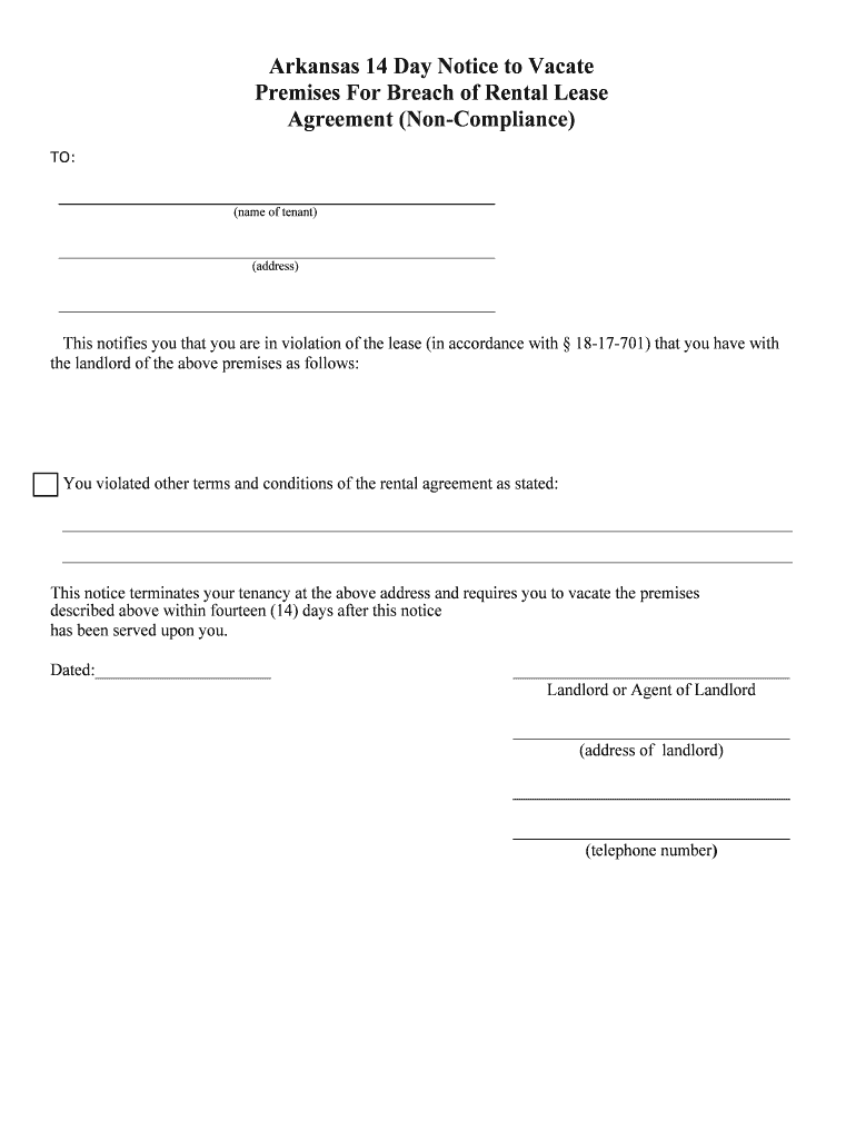 arkansas eviction notice pdf: Fill out & sign online | DocHub