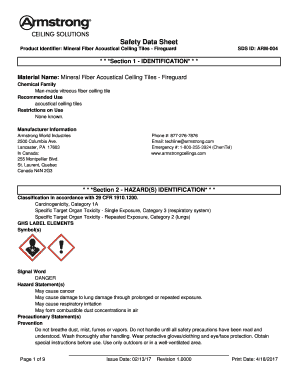 Fillable Online Safety Data Sheet Section 1: Identification Product identifier ... Fax Email ...