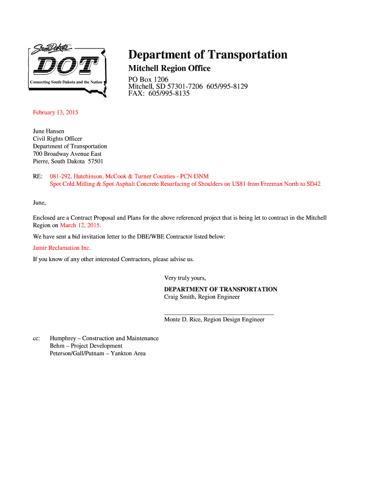 Fillable Online apps sd DOT Application for Utility Permit - State of ...