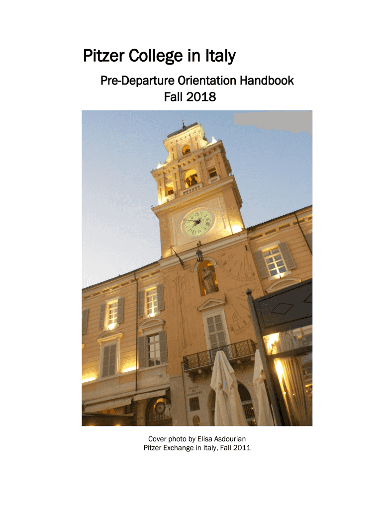 Fillable Online Pitzer College in Italy Fill Online, Printable ...