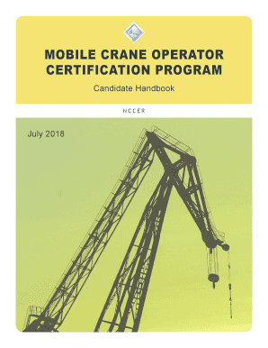 Fillable Online Mobile Crane Operator Certification Program ... - nccer ...