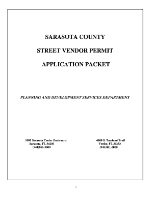 Fillable Online sarasota county street vendor permit application packet ...