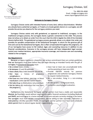 Fillable Online The Different Types of Surrogacy - Surrogate.com Fax ...