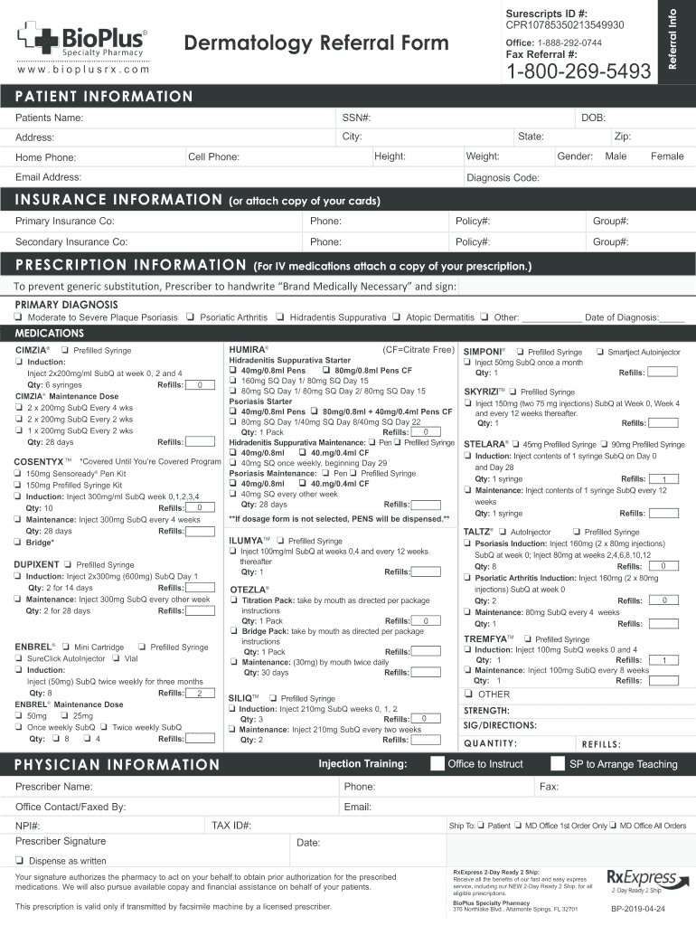 Fillable Online Patient Forms - Westgate Dermatology And Laser Center ...