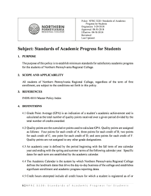 Fillable Online Definition of Satisfactory Academic Progress for Financial Aid ... Fax Email ...