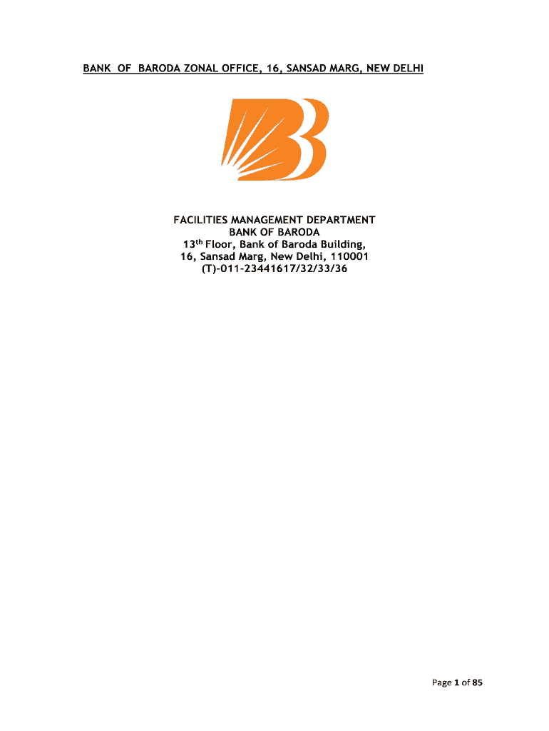 Fillable Online bank of baroda delhi head office Fax Email Print ...
