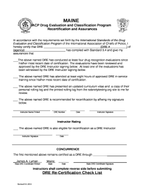Drug Evaluation and Classification Program Decertification Doc Template ...